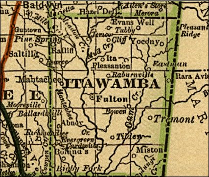 The Itawamba Historical Society Online: Archival Maps